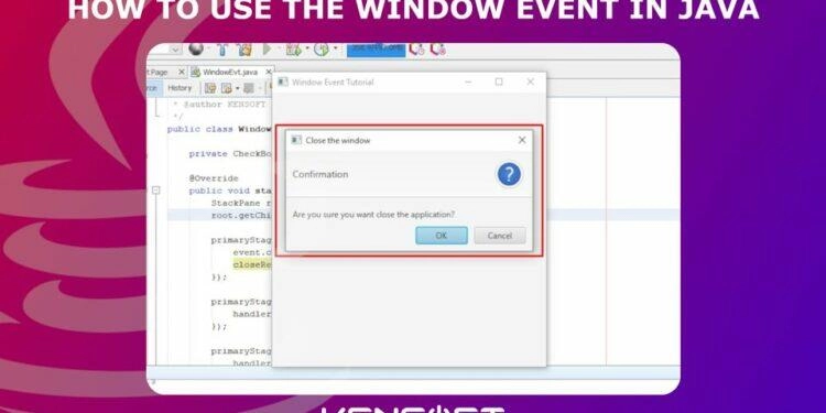 Window event in JavaFX | 100% Best for beginners