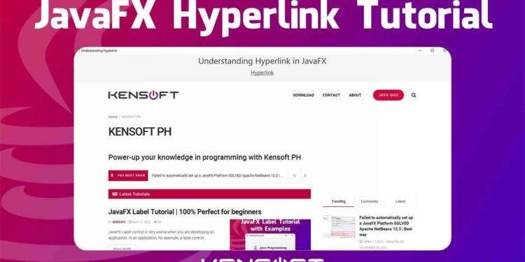 How to use the JavaFX Hyperlink | 100% Perfect for beginner