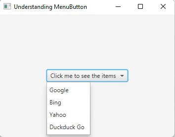How to use the JavaFX MenuButton | 100% Perfect Tutorial