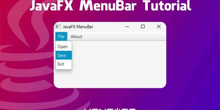 How to use the Menu Bar in JavaFX | 100% Perfect Tutorial