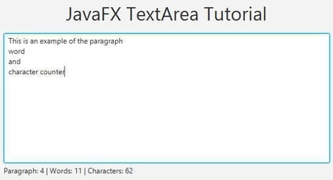 6 examples of Text Area in JavaFX | Perfect for beginners