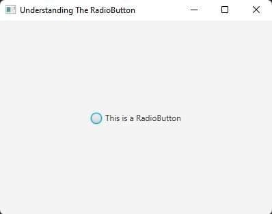 RadioButton in JavaFX | 100% Perfect for beginners